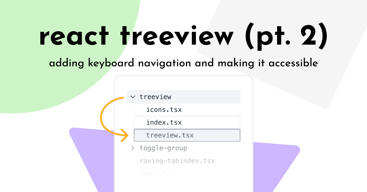 React treeview component (pt. 2)